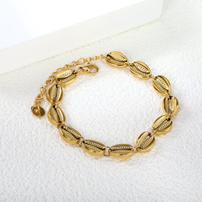 Shell-Inspired Bracelet – Gold – Fability Shop